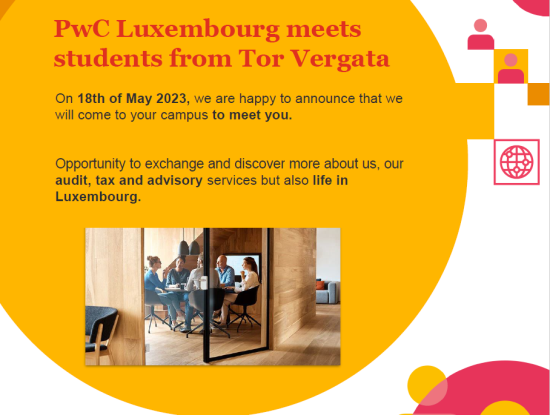 PwC Recruiting Day - 18 Maggio ore 14.30 aula TL