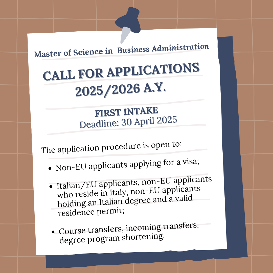 Applications 2025/2026 a.y. are open
