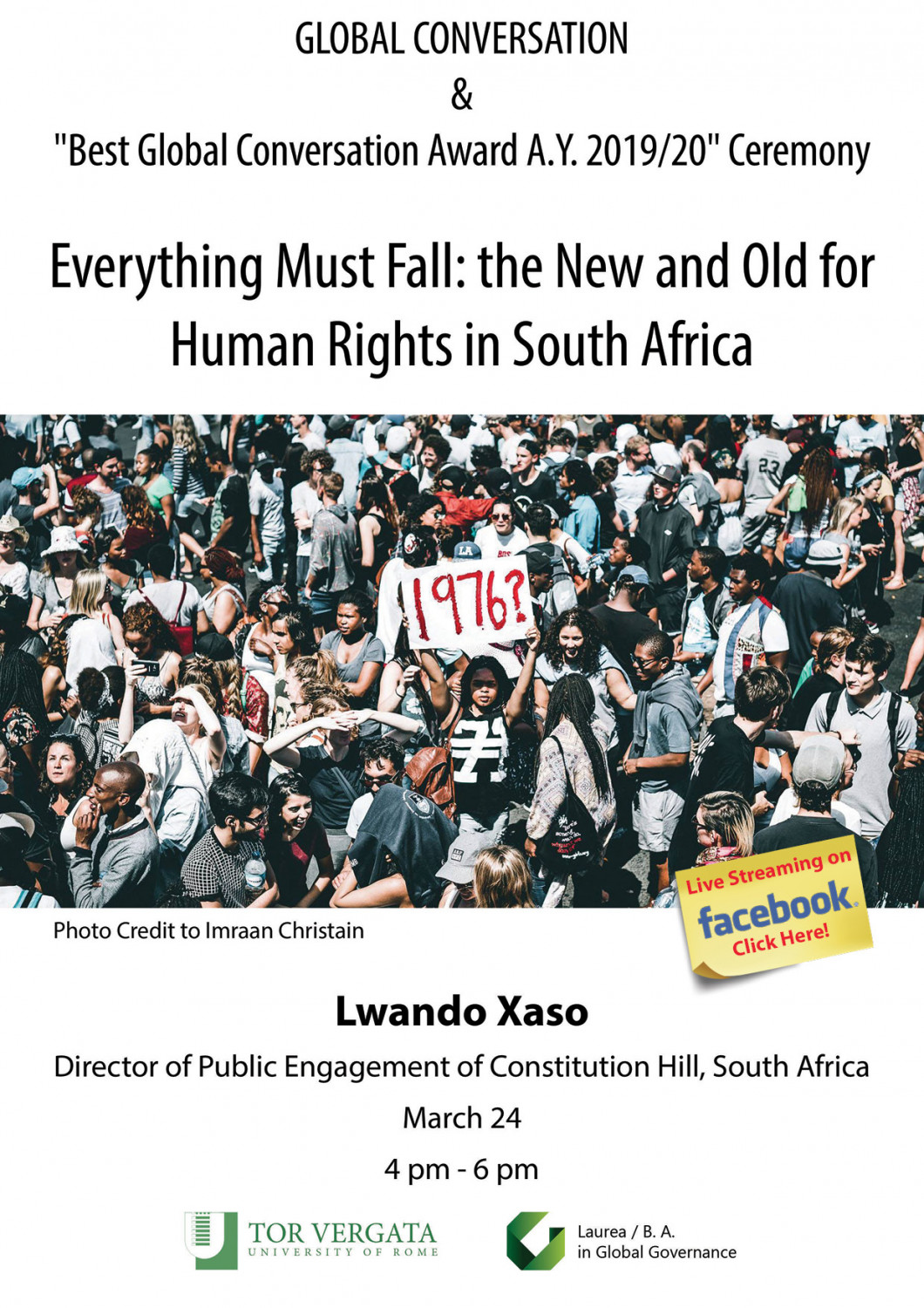 Global Conversation with Lwando Xaso & "Best Global Conversation Award ...